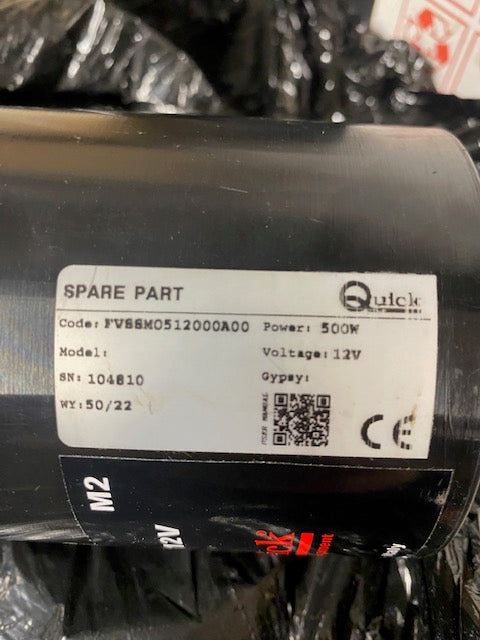 Quick 500w 12v Replacement Motor For Windlass FVSSM0512000A00 – Wayne ...